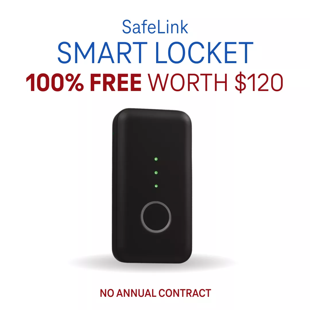 24*7 Medical Life Alert Locket with Fall Detection, Location Tracking & SOS